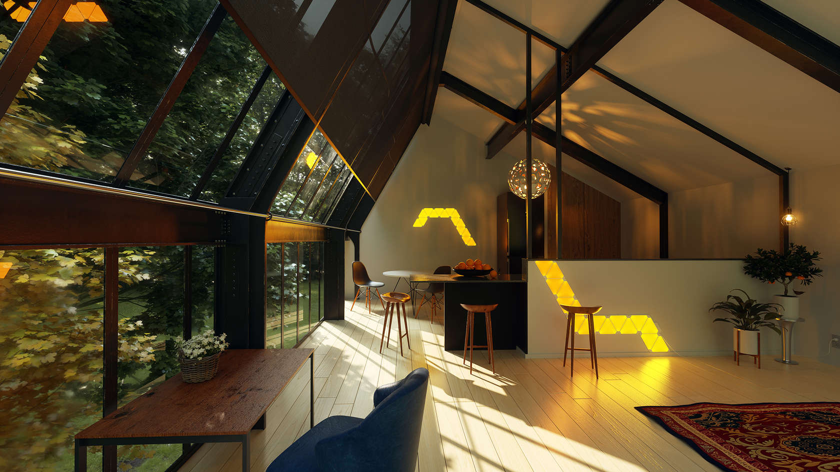 DIY Design: Aurora Smart Modular Lighting Kit Creates Works of Art, Too