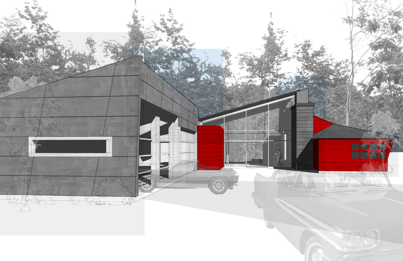 Circle Drive Thru Building